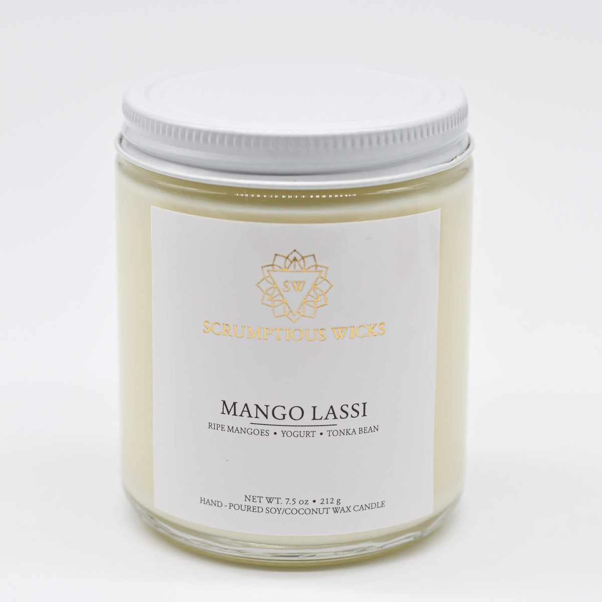 Mango Lassi Hand-Poured Soy/Coconut Wax Candle – Scrumptious Wicks